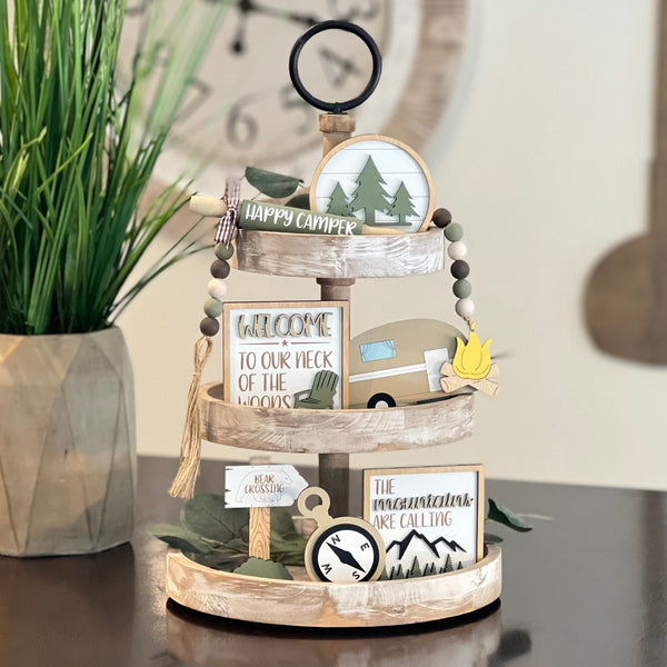 Camping Themed Tiered Tray Decor Bundle – Wintuck Home